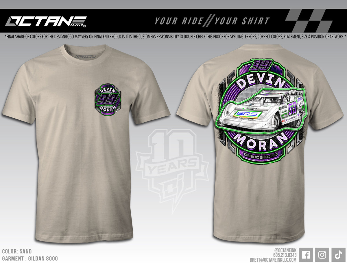 Tan “circle” T – Devin Moran Racing