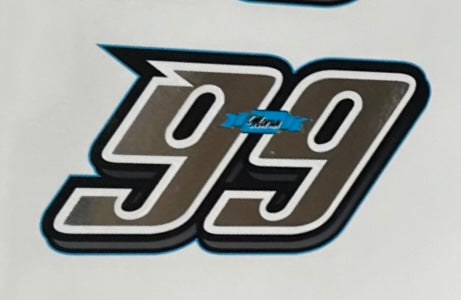 (3.5”) chrome 99 decal – Devin Moran Racing