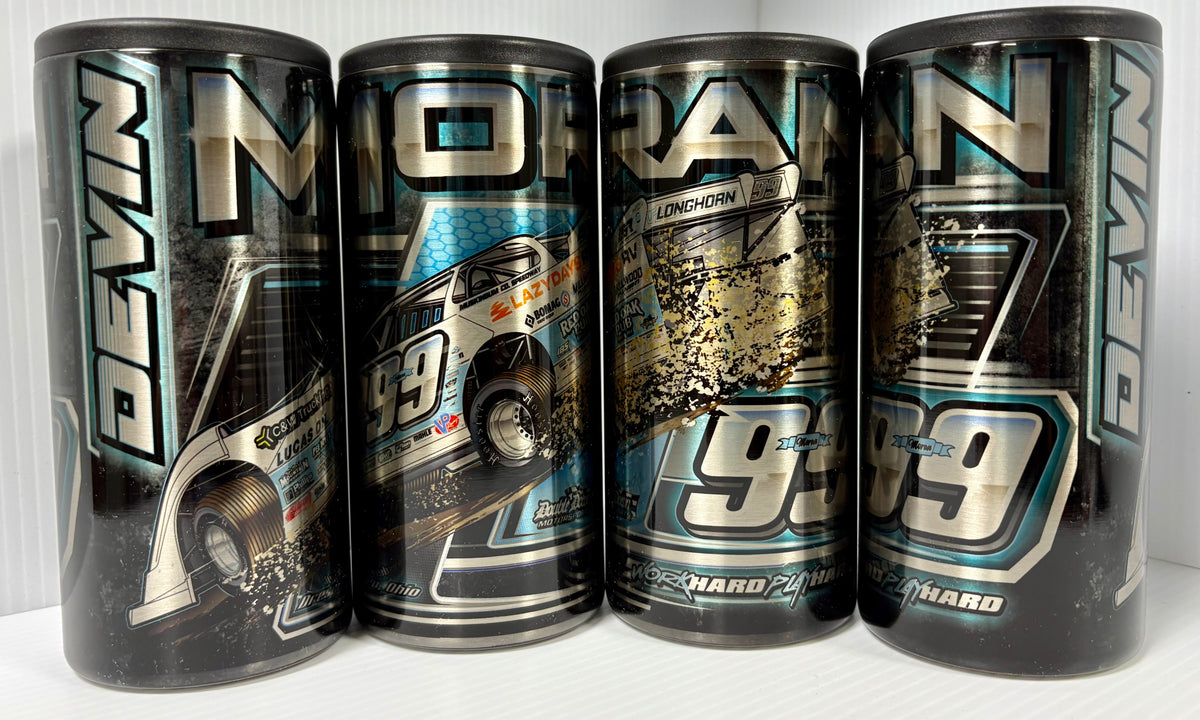 “Hard” slim coozie – Devin Moran Racing
